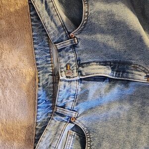 Monki | Jeans | Monki Blue Straight Leg Jeans With Dog Embroidery On ...